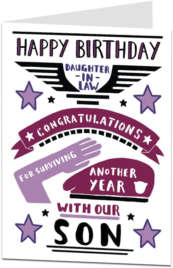 Amazon.com : LimaLima Funny Son In Law Birthday Card For Him Adults ...