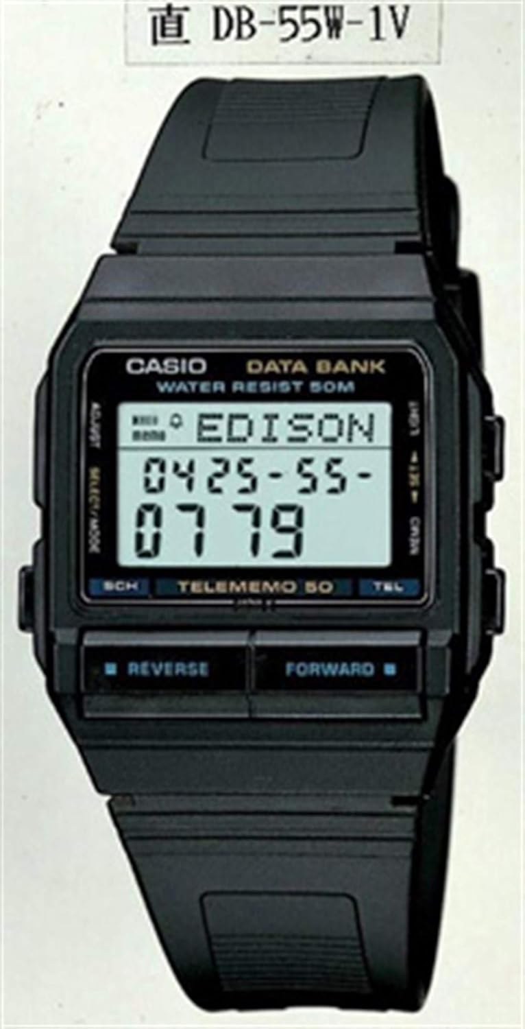 Casio Telememo 50 Page Databank Watch Model DB-55W : Amazon.ca ...
