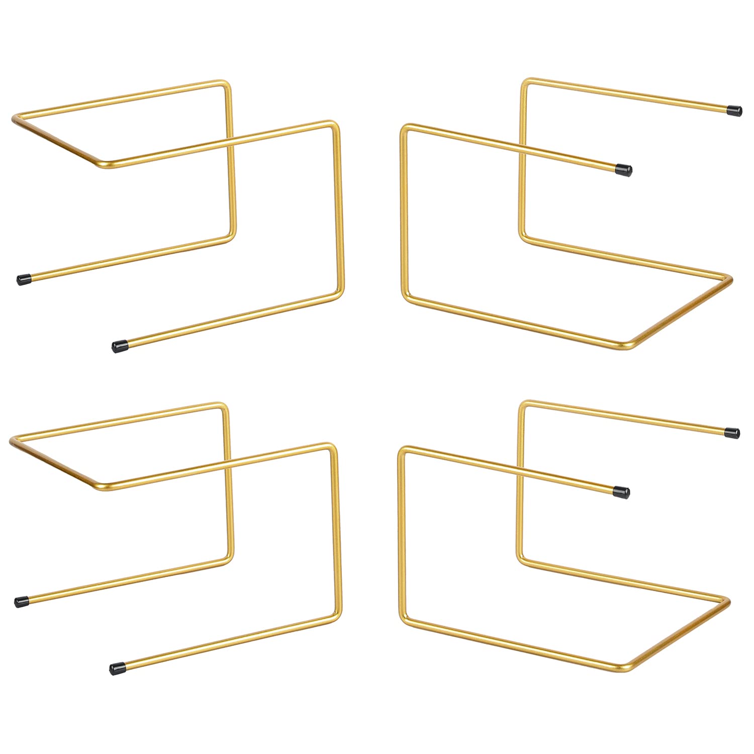 Snapklik.com : MyGift Brass Metal Pizza Table Stands