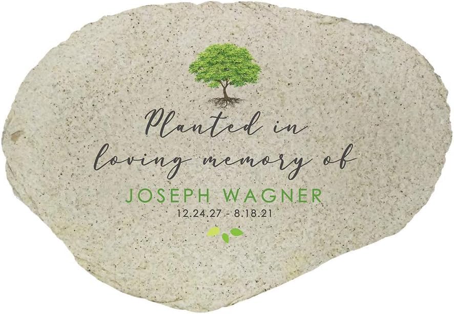 Amazon.com: GiftsForYouNow Planted in Loving Memory Personalized ...