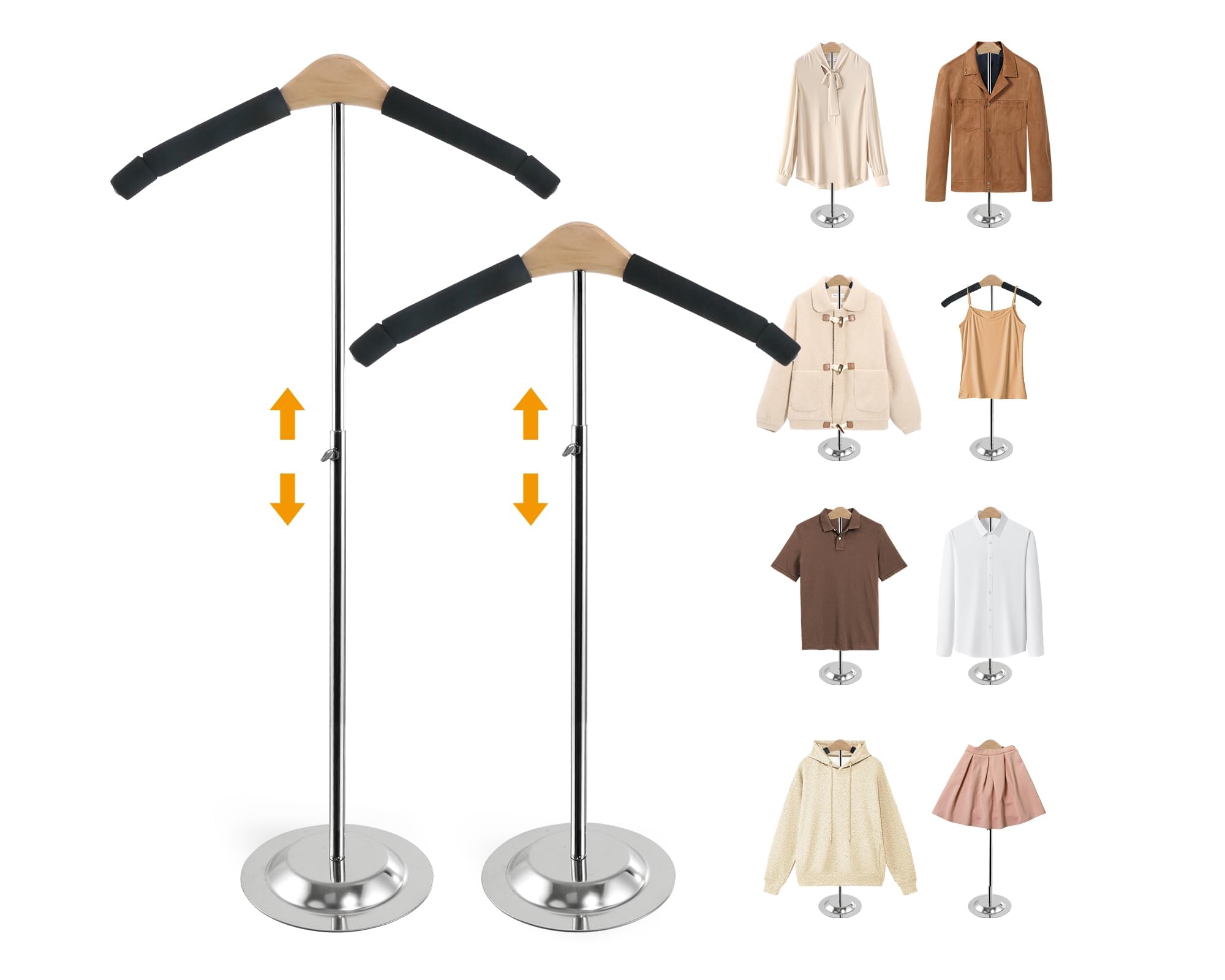 Amazon.com: Fumingpal 20-35 Inch Height Adjustable Shirt Display Stand ...