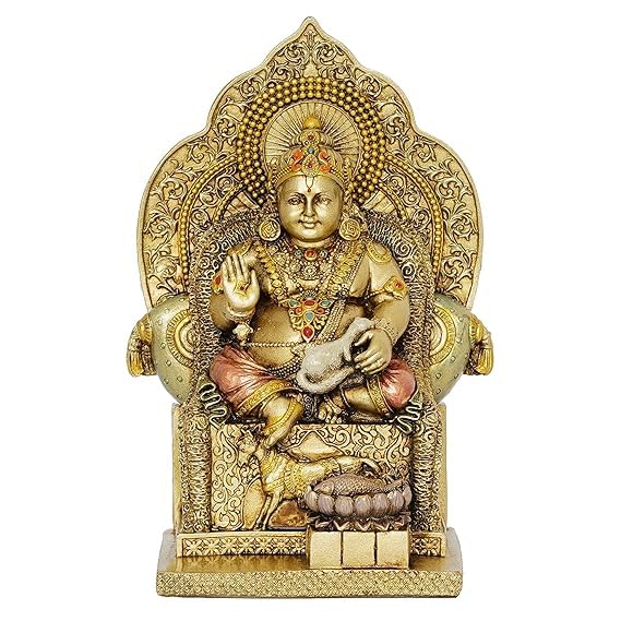 Buy VAMIKA HANDICRAFTS 7" Poly Resin Lord Kuber Statue for Wealth and ...