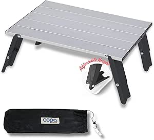 Amazon.com: copa Portable Beach Table Aluminum Ultralight Adjustable ...