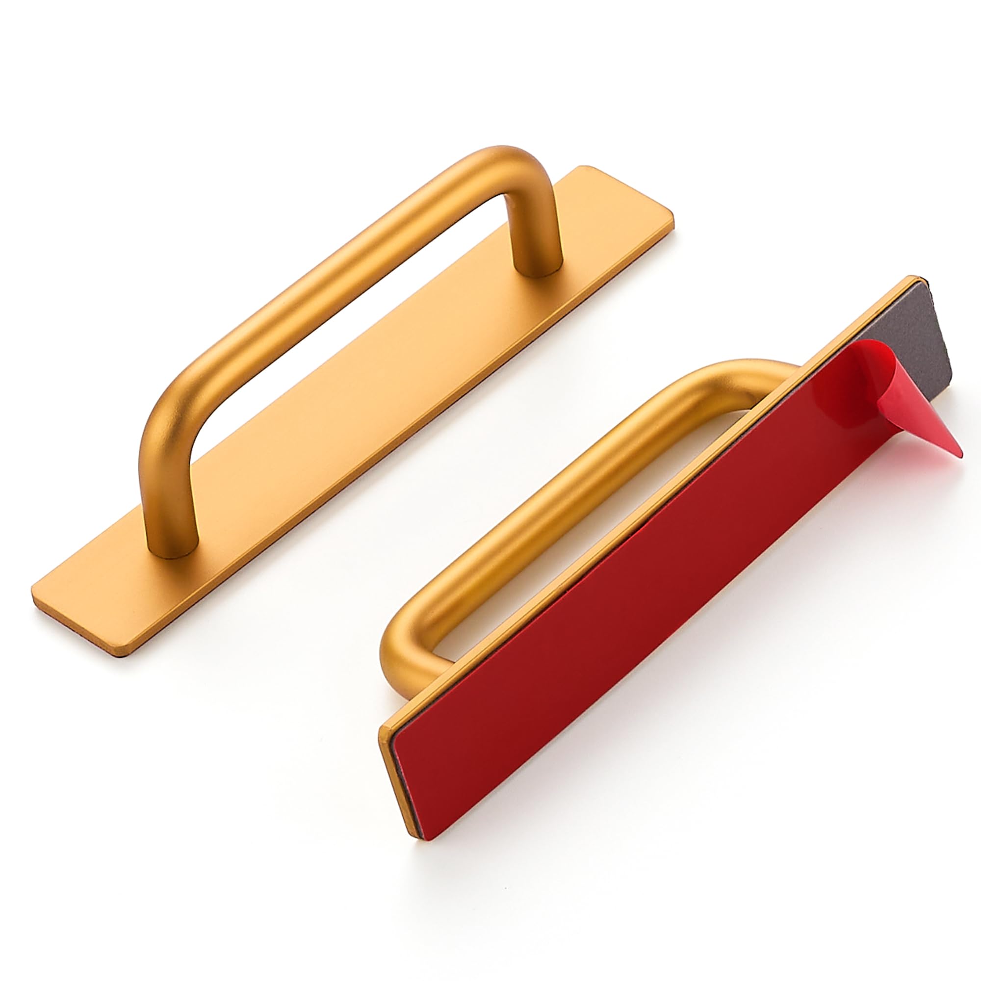4 Pack Adhesive Handles Self Stick Instant Cabinet Handles 5.83" Stick ...