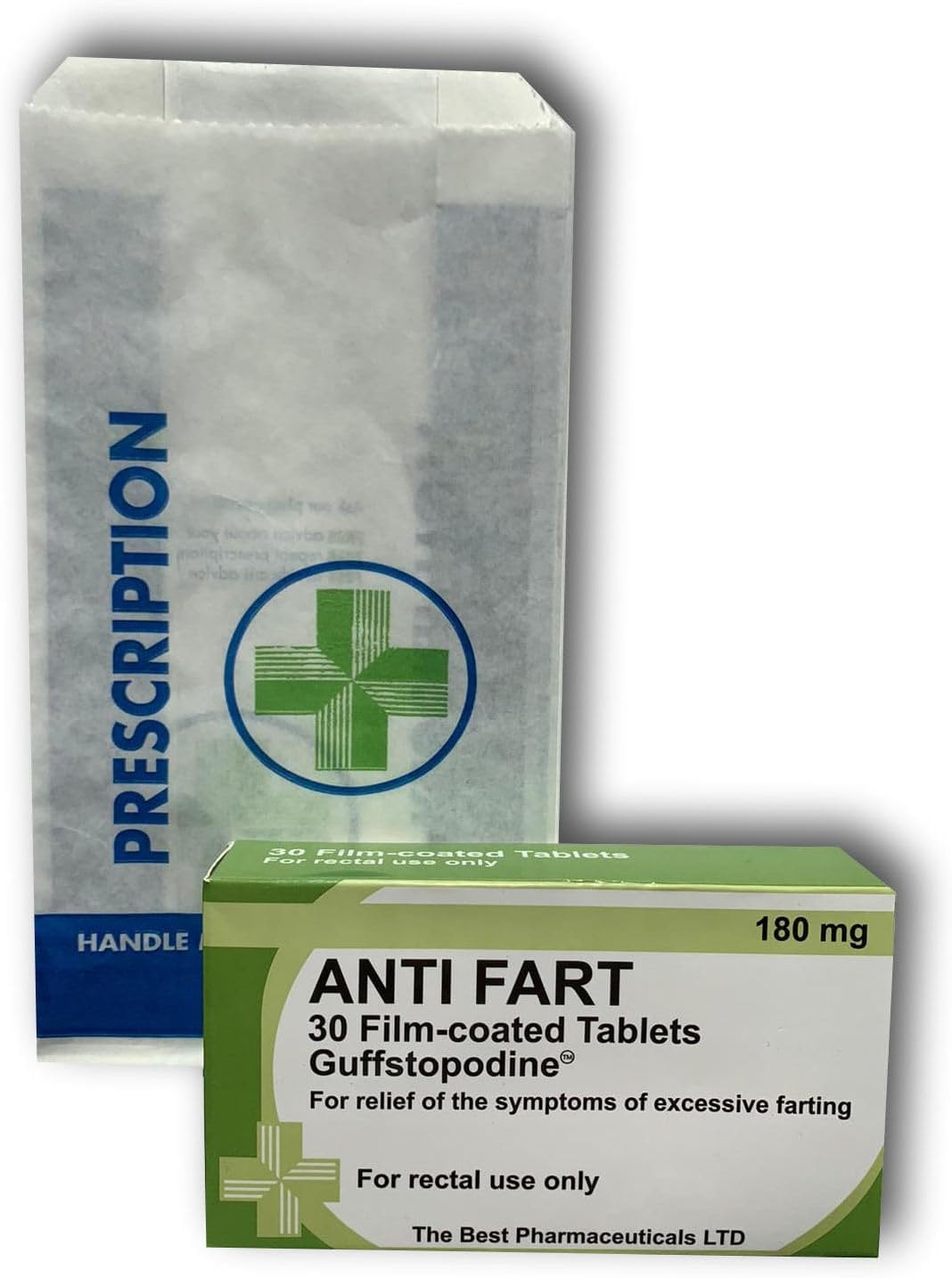 Anti Fart Novelty Joke Pill Tablet Box - Rude Christmas Stocking Filler ...