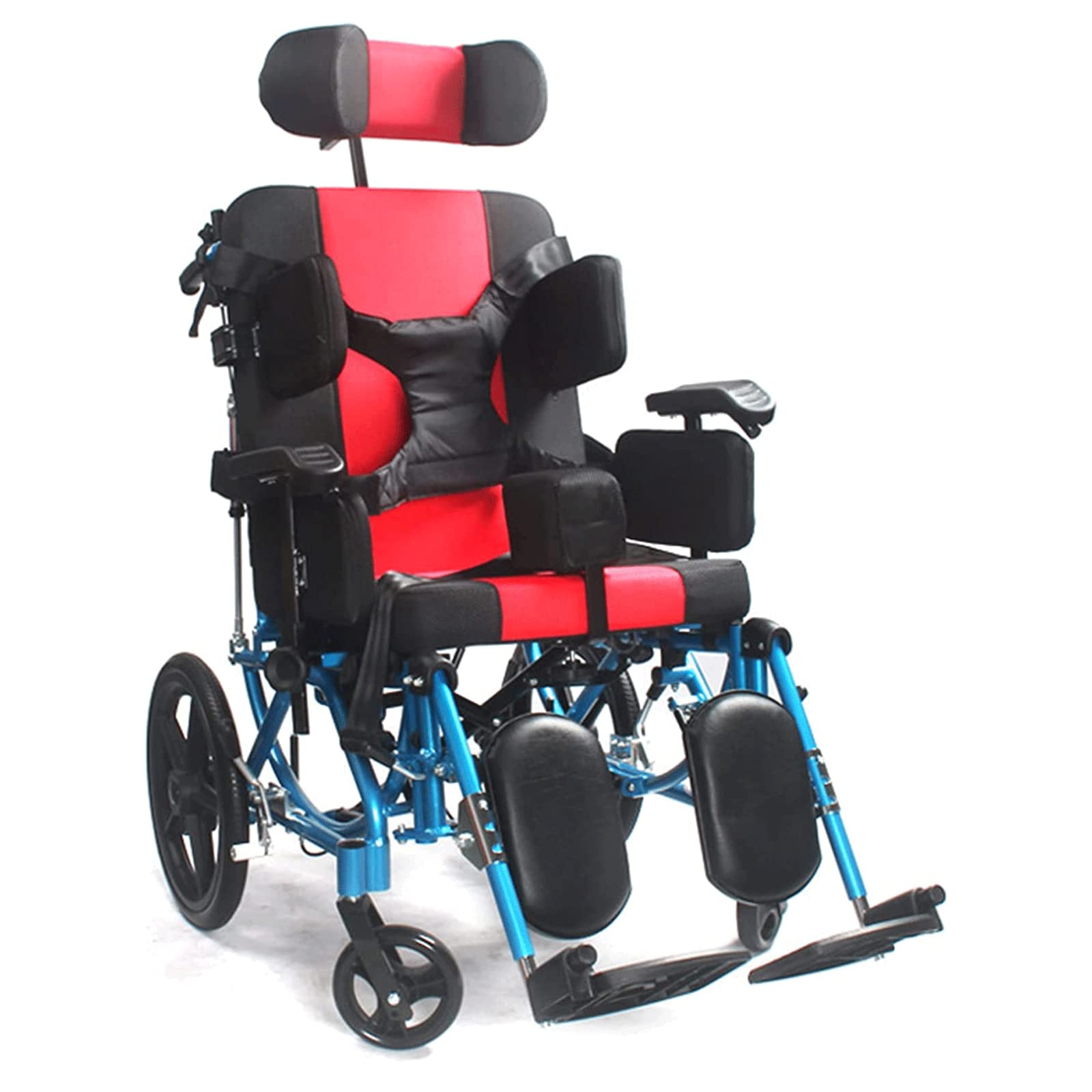 Adult Reclining Wheelchair Aluminum Lightweight Foldable Transport ...