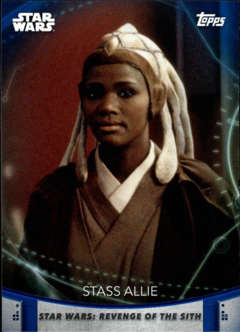 2020 Topps Women of Star Wars Blue #81 Stass Allie Official Movie Saga ...