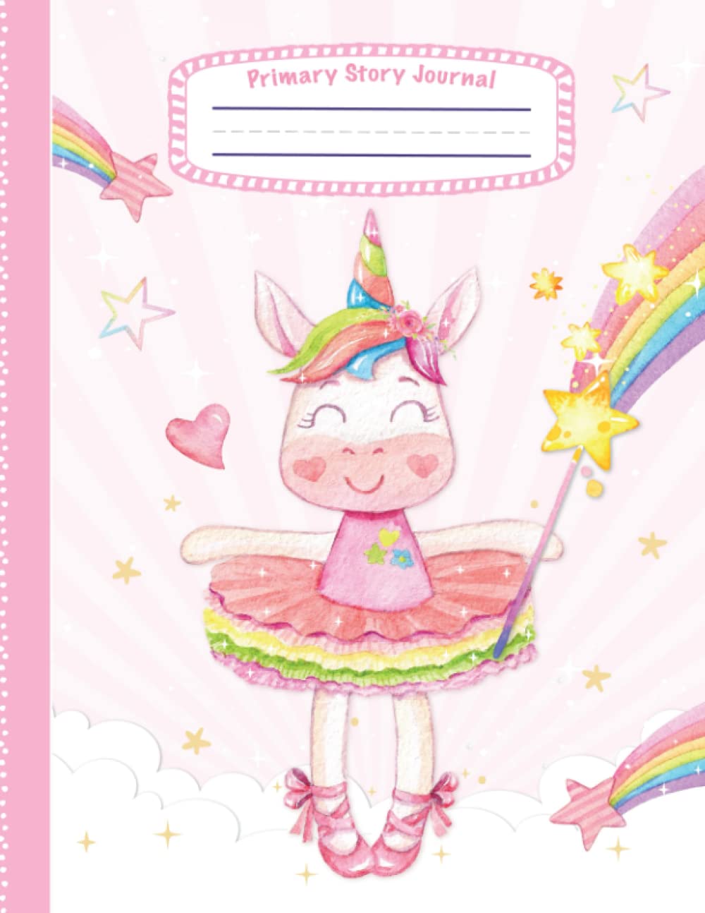 Primary Story Journal: Grades K-2 Composition Notebook with Half Page ...