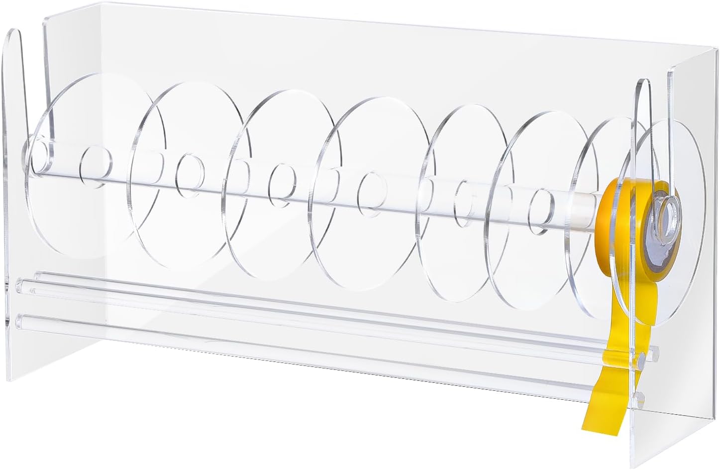 Amazon.com: Adjustable Label Dispenser Acrylic Roll Sticker Dispenser ...