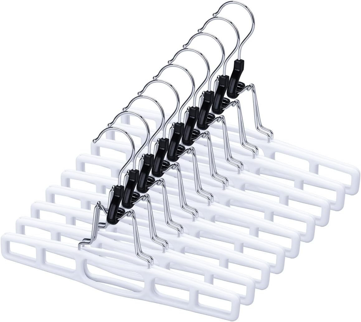 Amazon.com: 20 Pack Pants Hangers, Thin Space Saving Pant Skirt Hangers ...
