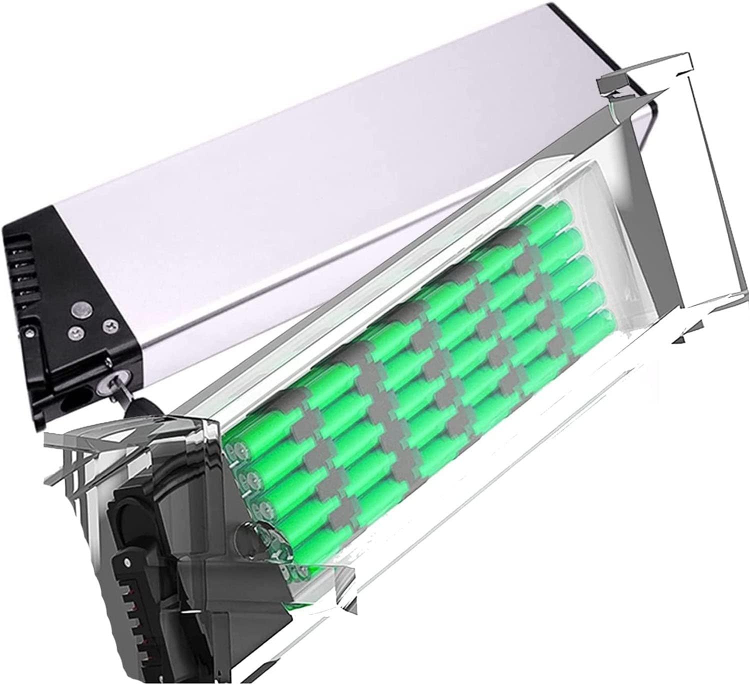 Amazon.co.jp: 36V 48V E-Bike Pedelec Battery Silverfish 10/12.5/15/20AH ...