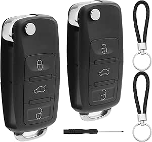 LbsAMP 2 Pieces 3 Button Remote Control Car Key Shell Case Replacement ...