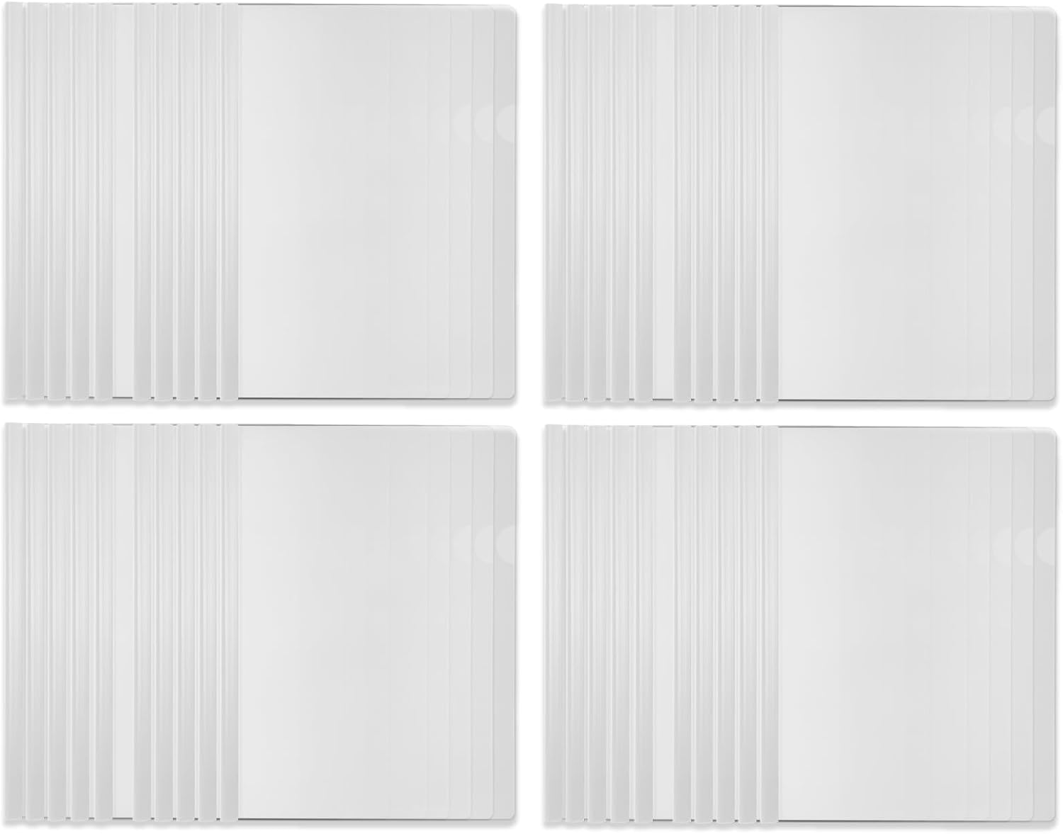 Amazon.com : Binditek 40 Pack Clear Report Covers with Sliding Bars ...