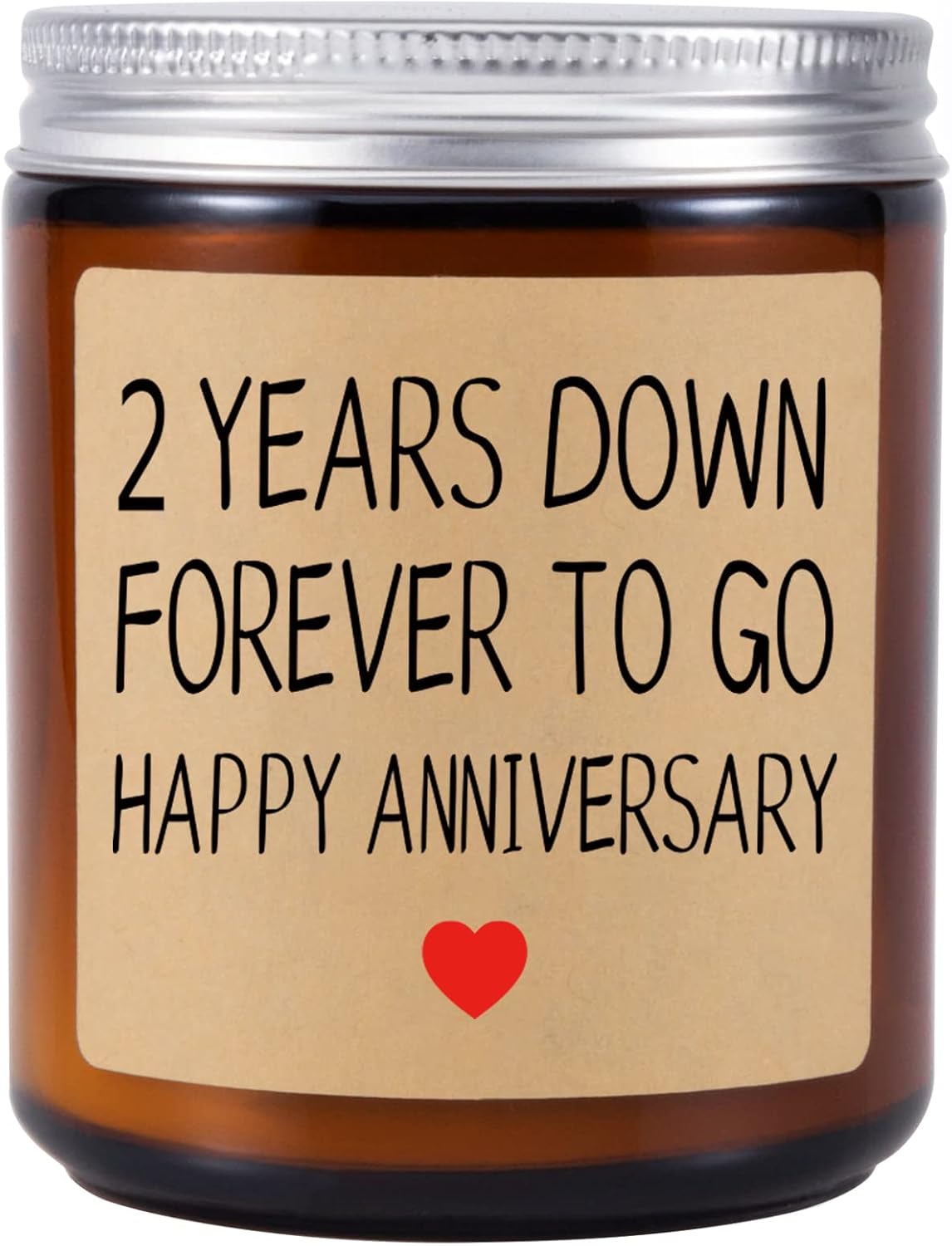 Vela perfumada Regalo de vela de aniversario de 2 años para pareja ...