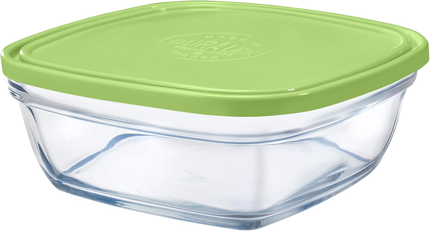 Duralex Freshbox Carré 9084AM04A111 Food Storage Box with Lid 20 x 20 ...