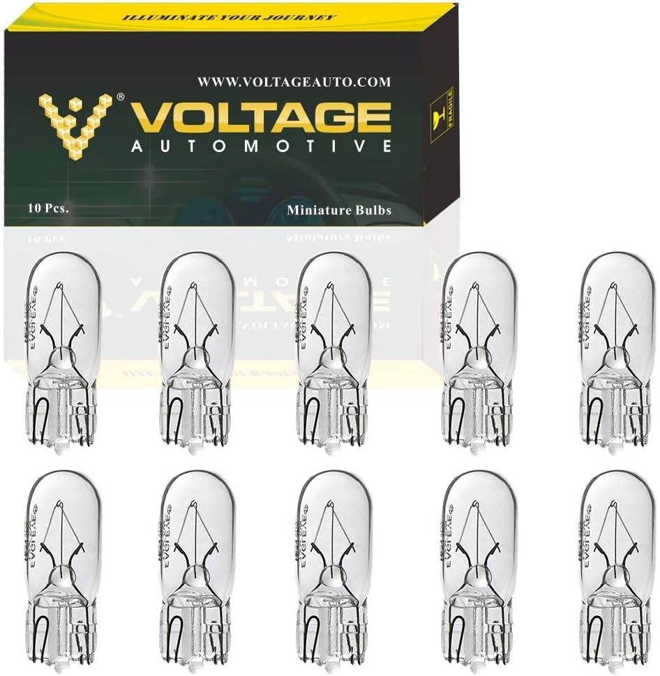 Amazon.com: Voltage Automotive 161 T10 Bulb For License Plate Light ...
