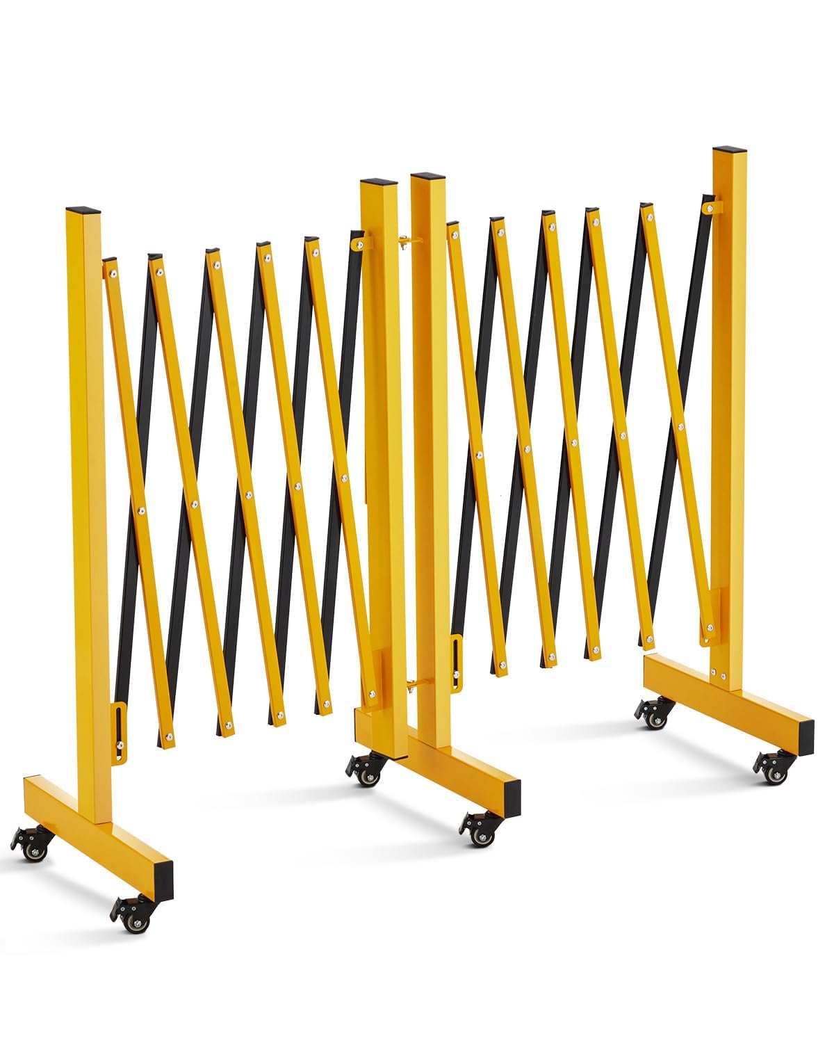 Snapklik.com : 9FT Metal Expandable Barricade Gate-Safety Steel ...
