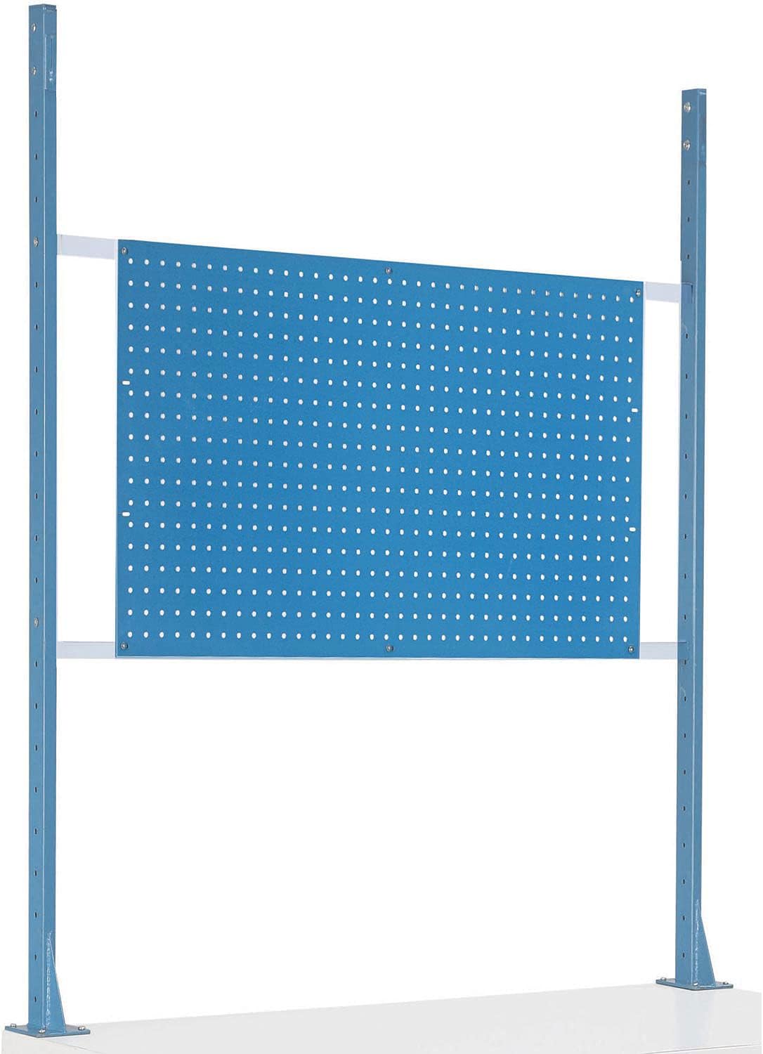 Global Industrial Risers with Pegboard Panel for 48" Workbench, Blue ...