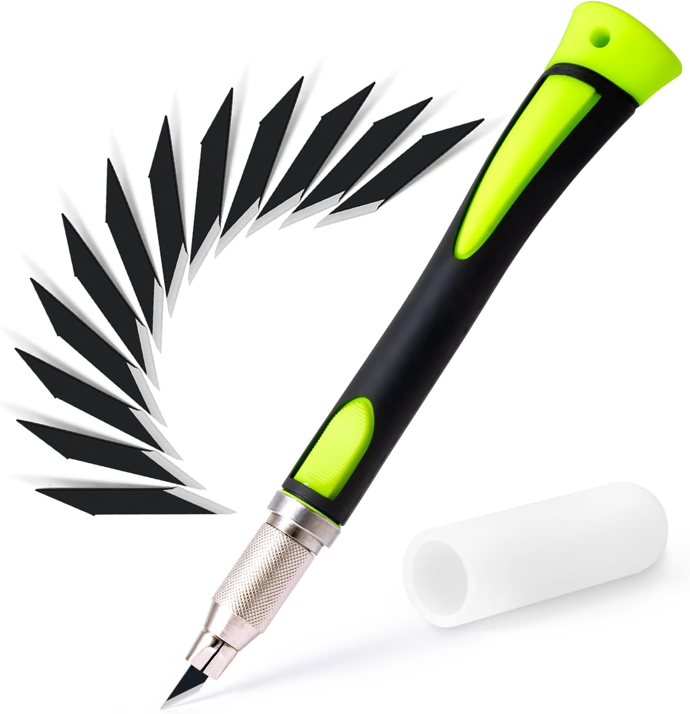 FOSHIO Scalpel Knife Set, Craft Knife with 12 Replacement Blades and ...