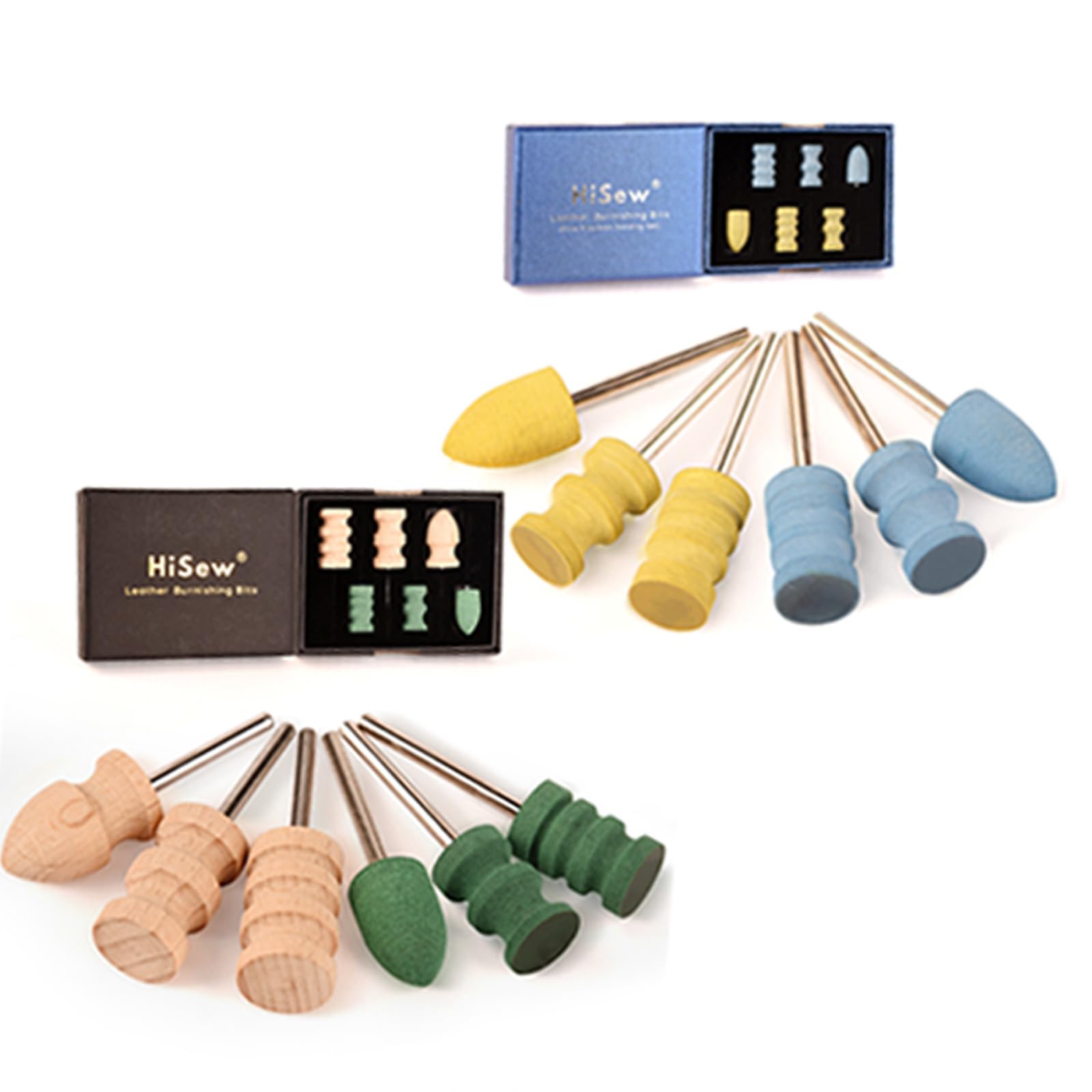 Amazon.com: HiSew Leather Edge Burnishing Bits Bundle - Standard ...