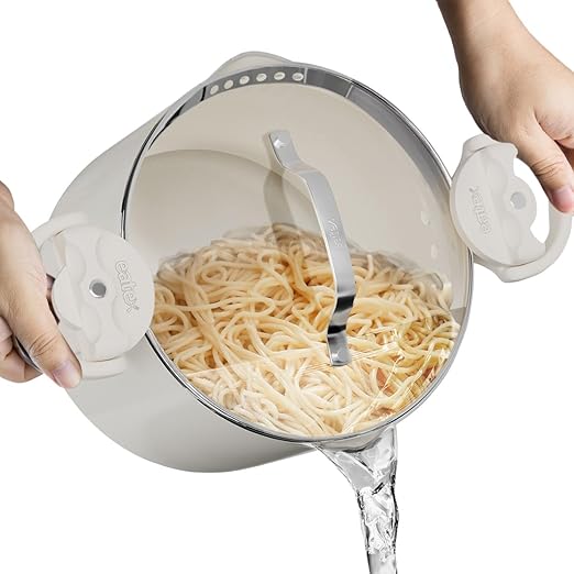 Amazon.com: Eatex Pasta Pot with Strainer Lid - 5 Quart Multipurpose ...