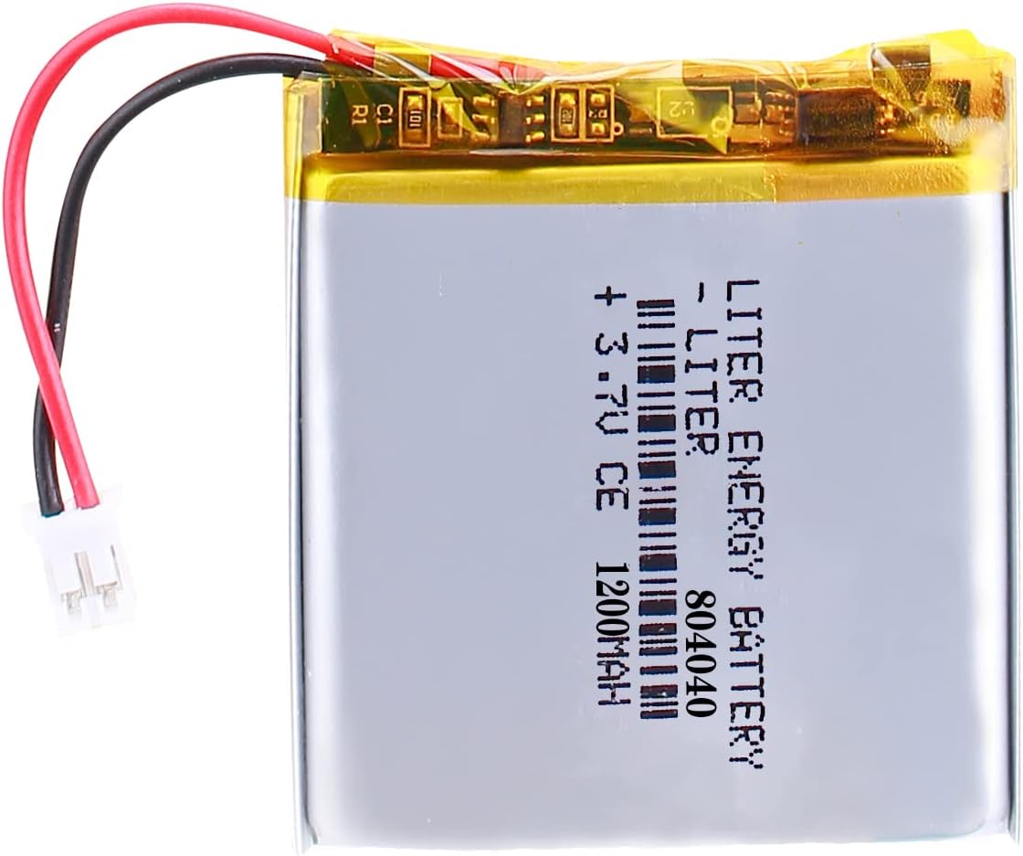 Amazon.com: 3.7V 80mAh 401520 Lipo Battery Rechargeable Lithium Polymer ...