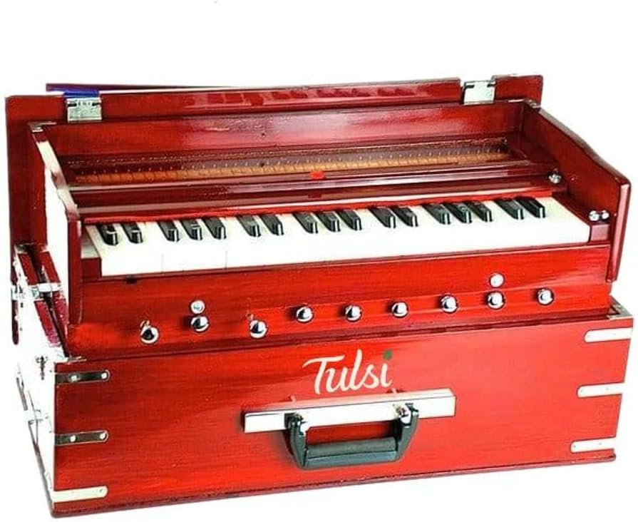 Amazon.com: Tulsi folding safari 3-1/2octaves harmonium : Musical ...