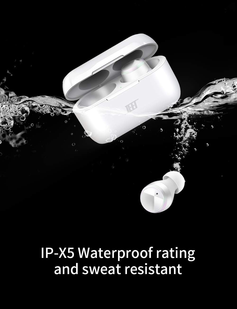 JEET AIR Plus True Wireless Earbuds with Deep Bass, IPX5 Waterproof ...