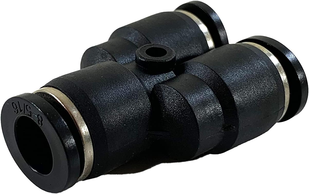5/16" Tube O.D. Brass Composite Push-In Wye Union Connector, Air Line ...