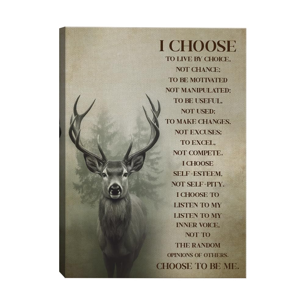 Amazon.com: GiftedhandCo Personalized Christian Deer Wall Art ...