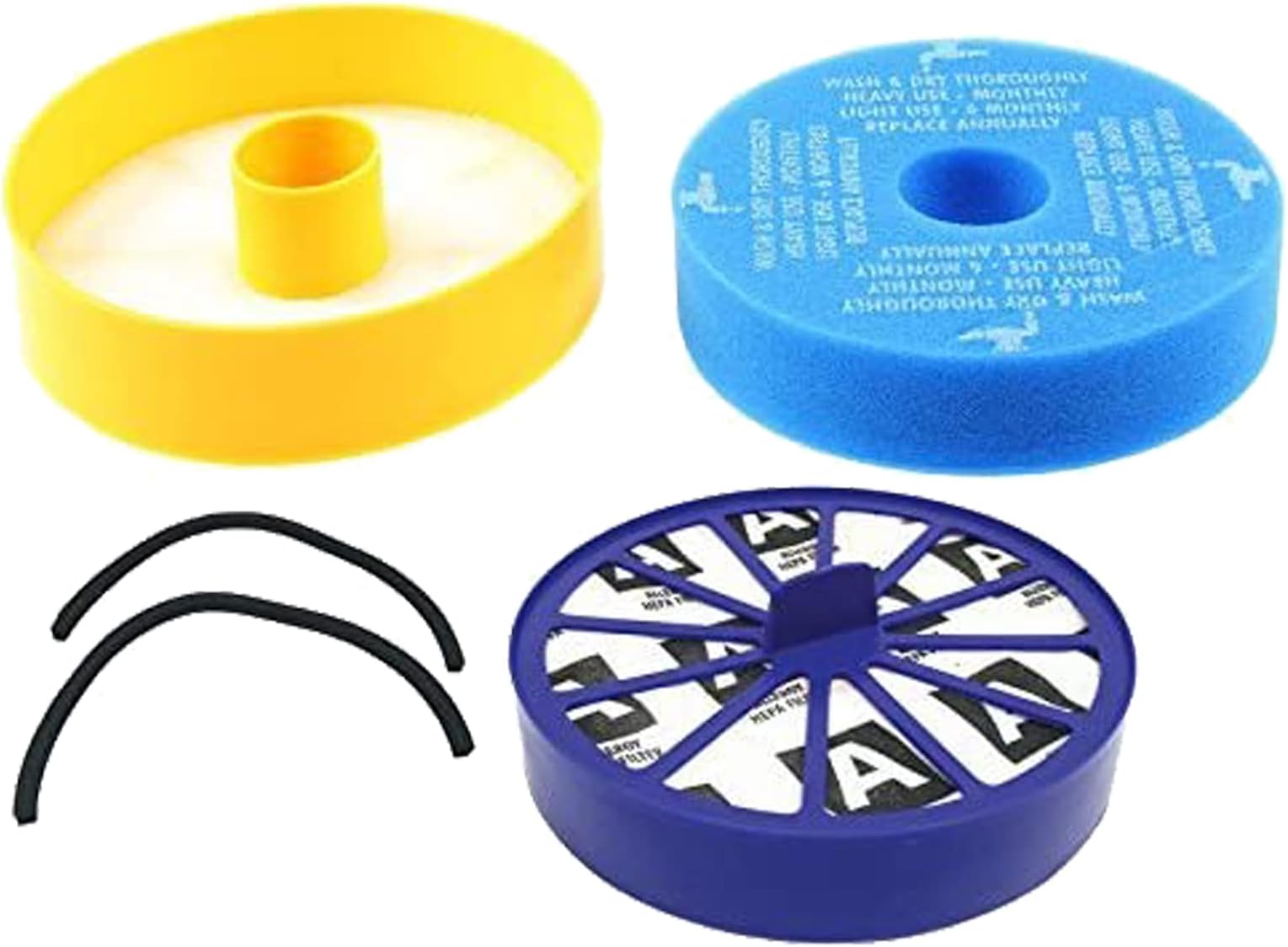 SPARES2GO Washable Pre Motor Filter & Post Motor Allergy HEPA Filter ...