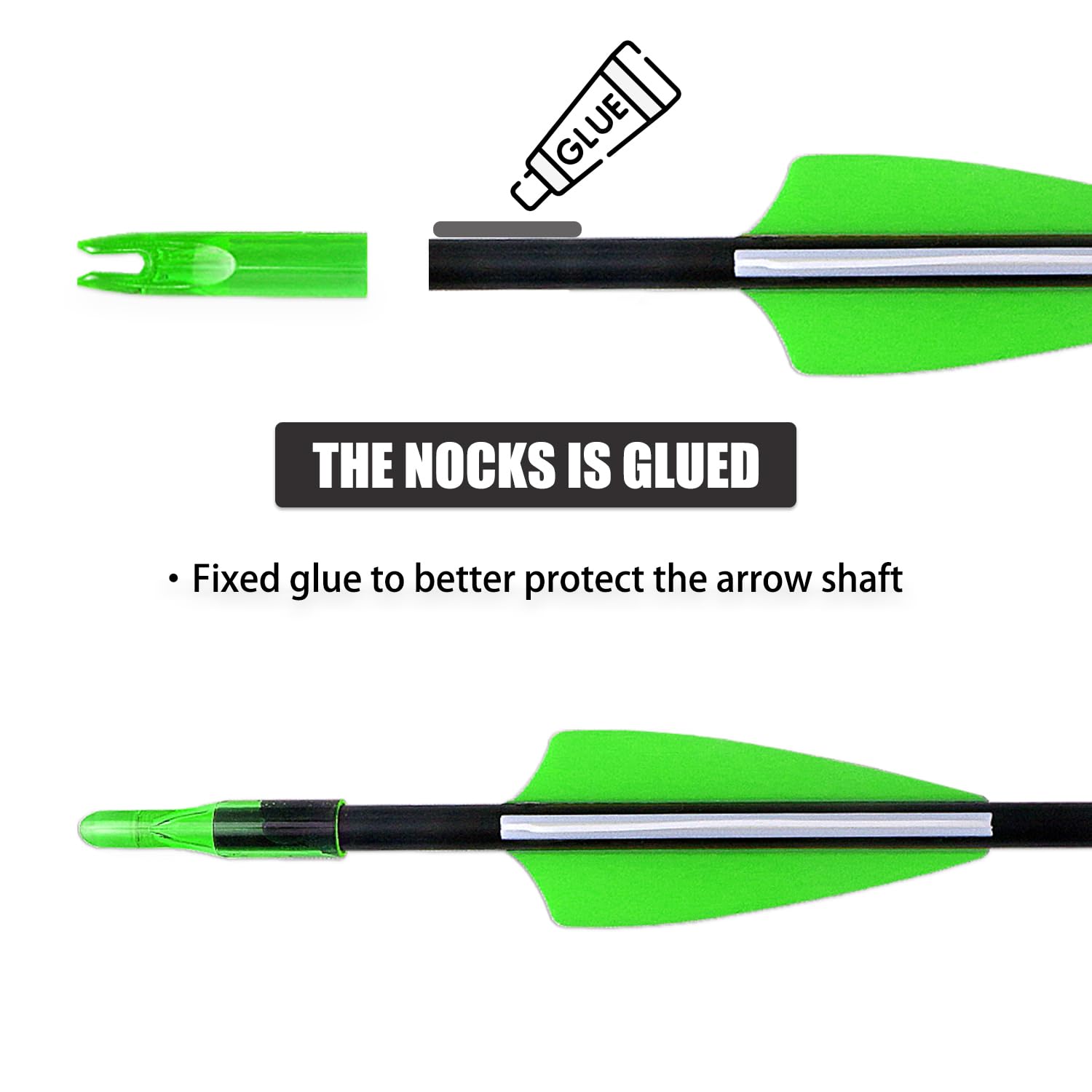 BOWSOUL 31â€œ Archery Arrows Training Practice Target Arrows for Kids ...