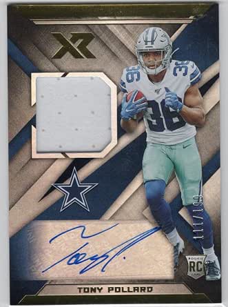 Amazon.com: Tony Pollard Autographed & Serial Numbered #111/199 Gold ...