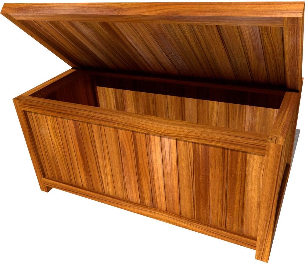 Amazon.com : Estate Millwork Teak Beadboard Storage Chest - 24" X 48" X ...
