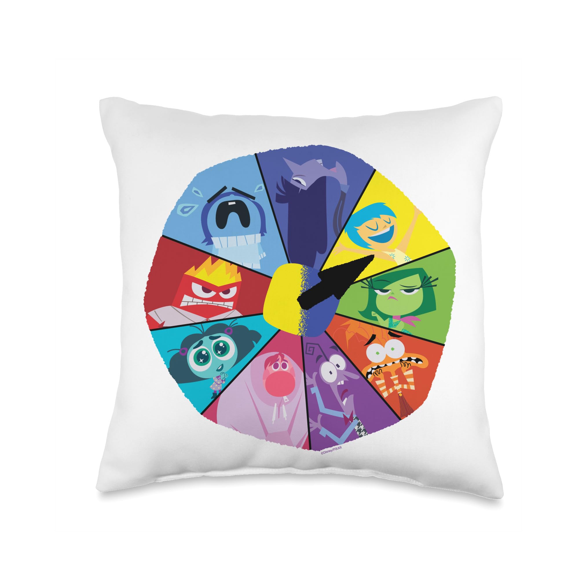 Buy Disney and Pixar’s Inside Out 2 Emotions Wheel Mood Clock Throw ...