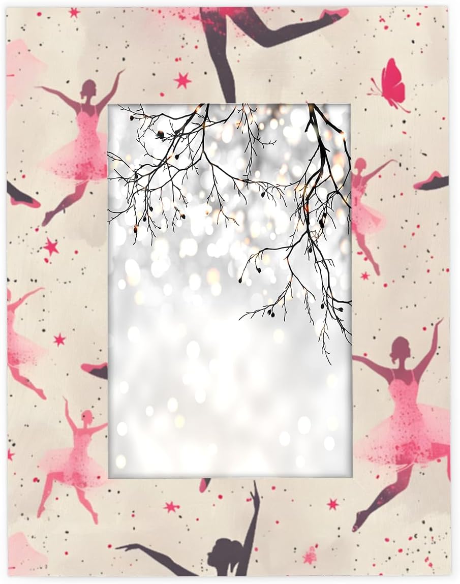 Amazon.com - LCLJJDMBM Dancing Ballerina Picture Frames 4x6 Wood Photo ...
