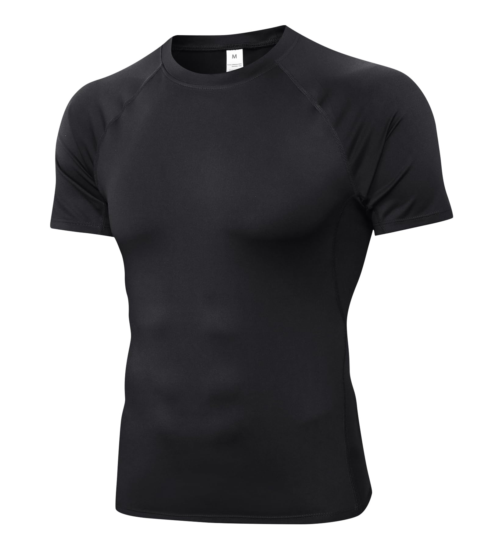 Amazon.com: WRAGCFM Men's Compression Shirts Short Sleeve Athletic Tops ...
