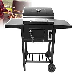 Portable Tabletop Charcoal Gril,Heavy Duty Steel Movable Charcoal Bbq ...
