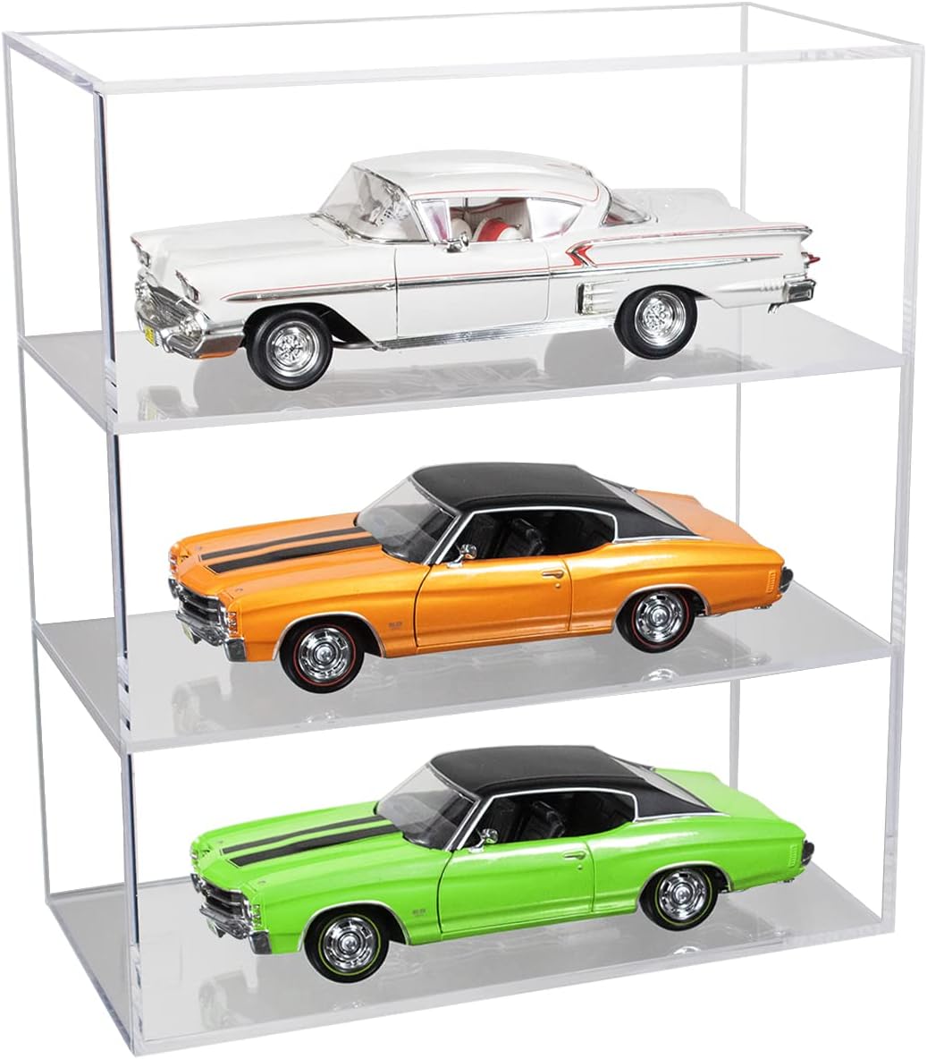 Amazon.com: Better Display Cases Clear Table Top Acrylic 1:18 Scale ...
