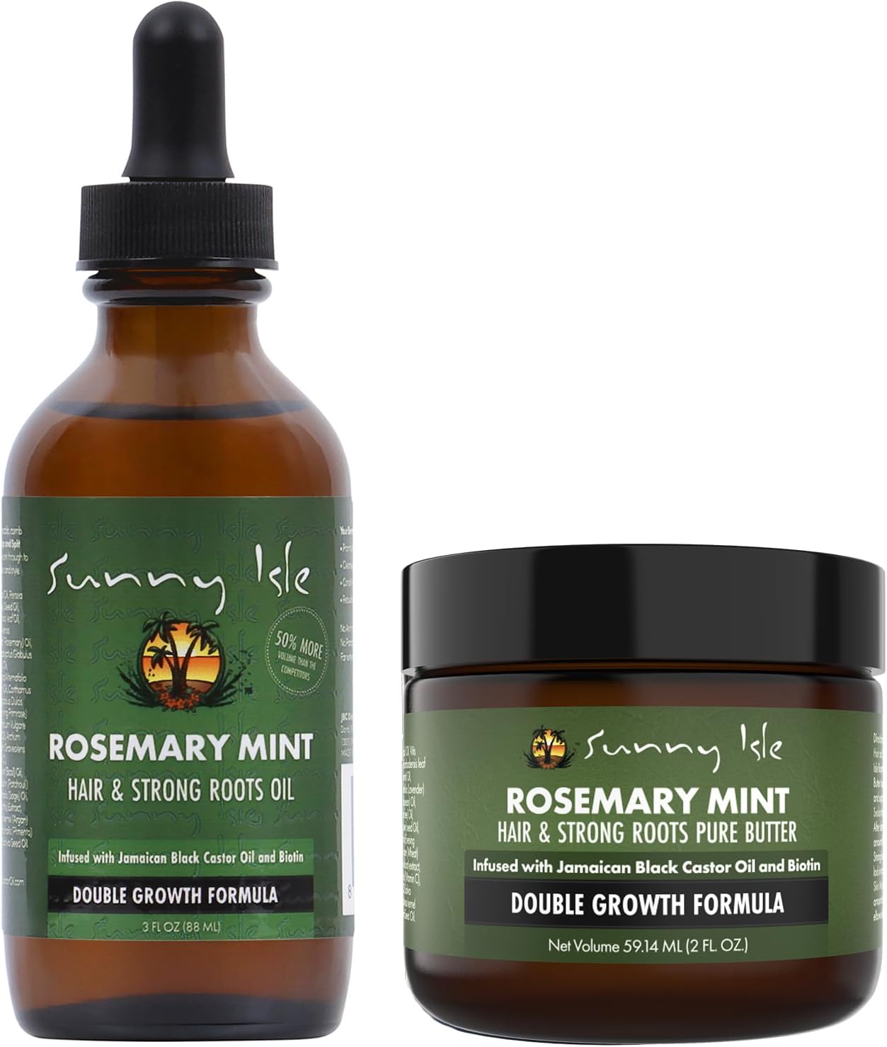 Amazon.com: Sunny Isle Rosemary Mint Hair and Strong Roots Oil Lite 2oz ...