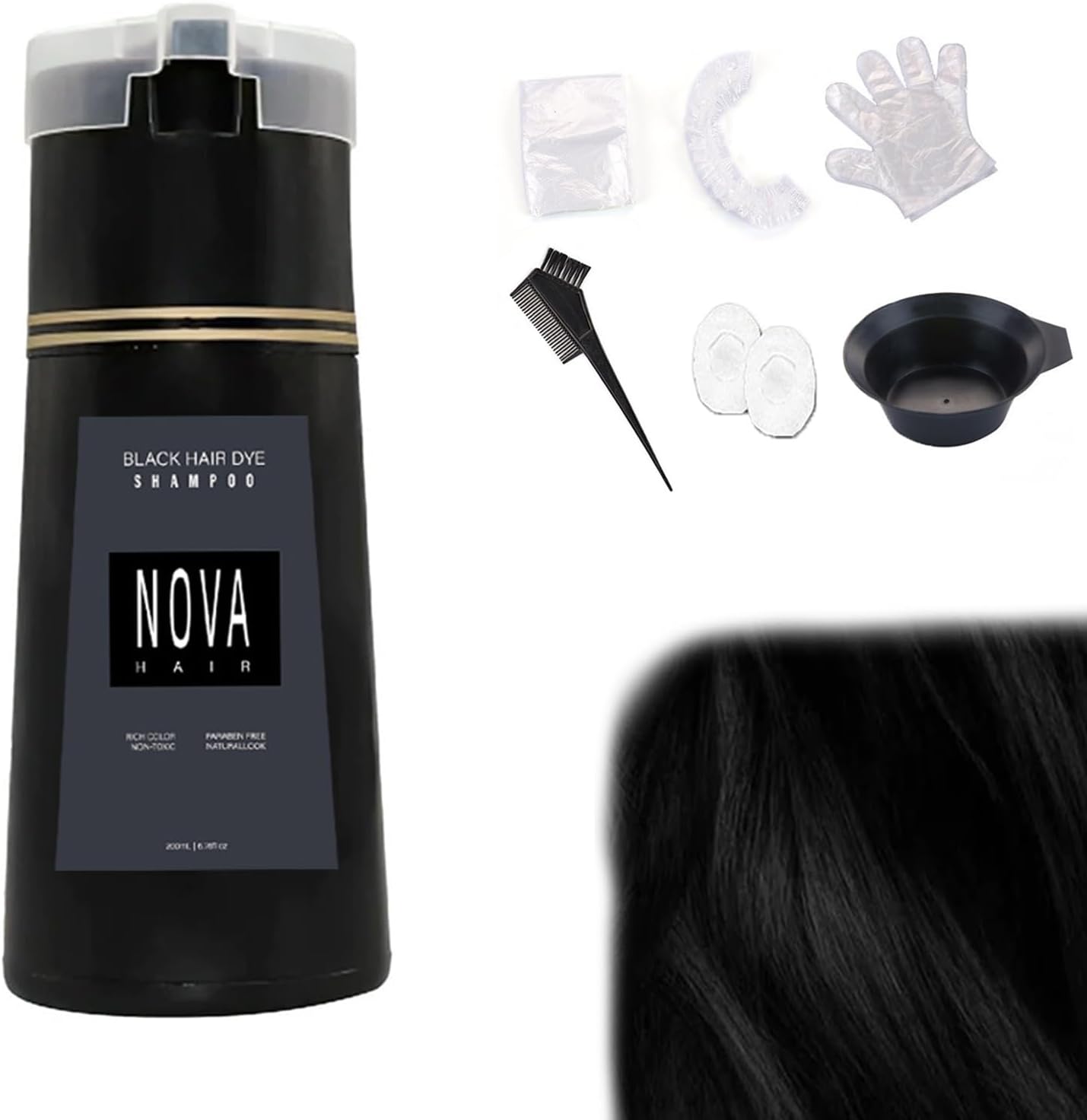 Nova Hair Dye Shampoo, Nova Hair Instant Dye Shampoo, Nova Hair Dye ...
