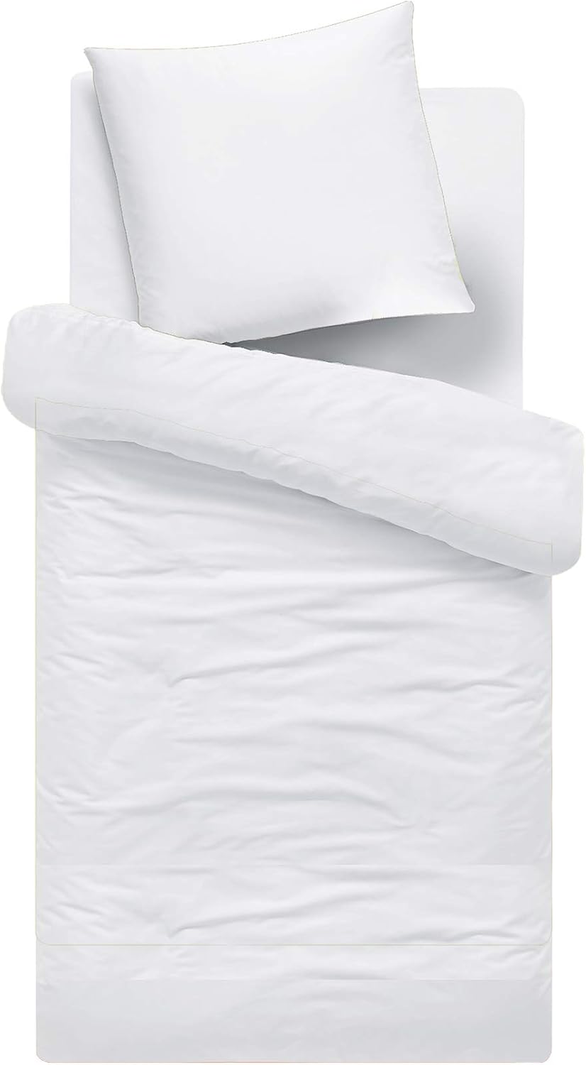 BRIELLE Bed Linen 135 x 200 cm – Flannelette Bedding Set,, Soft, Plain ...