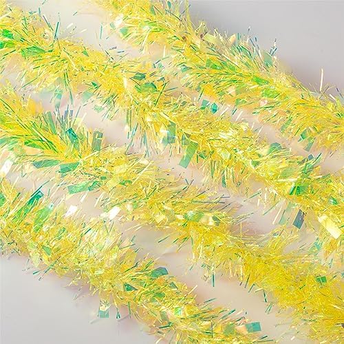 Amazon.com: 26.2 Feet Tinsel Garland, High-Shine and Fluffy, for ...