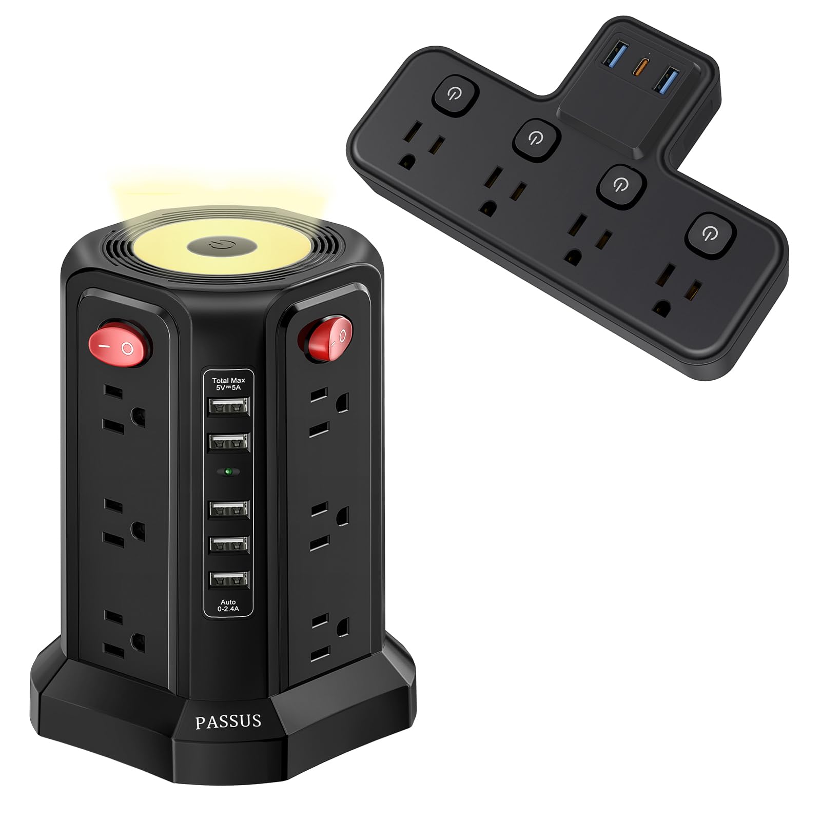Amazon.com: Multi Plug Outlet Extender, Surge Protector Power Strip ...