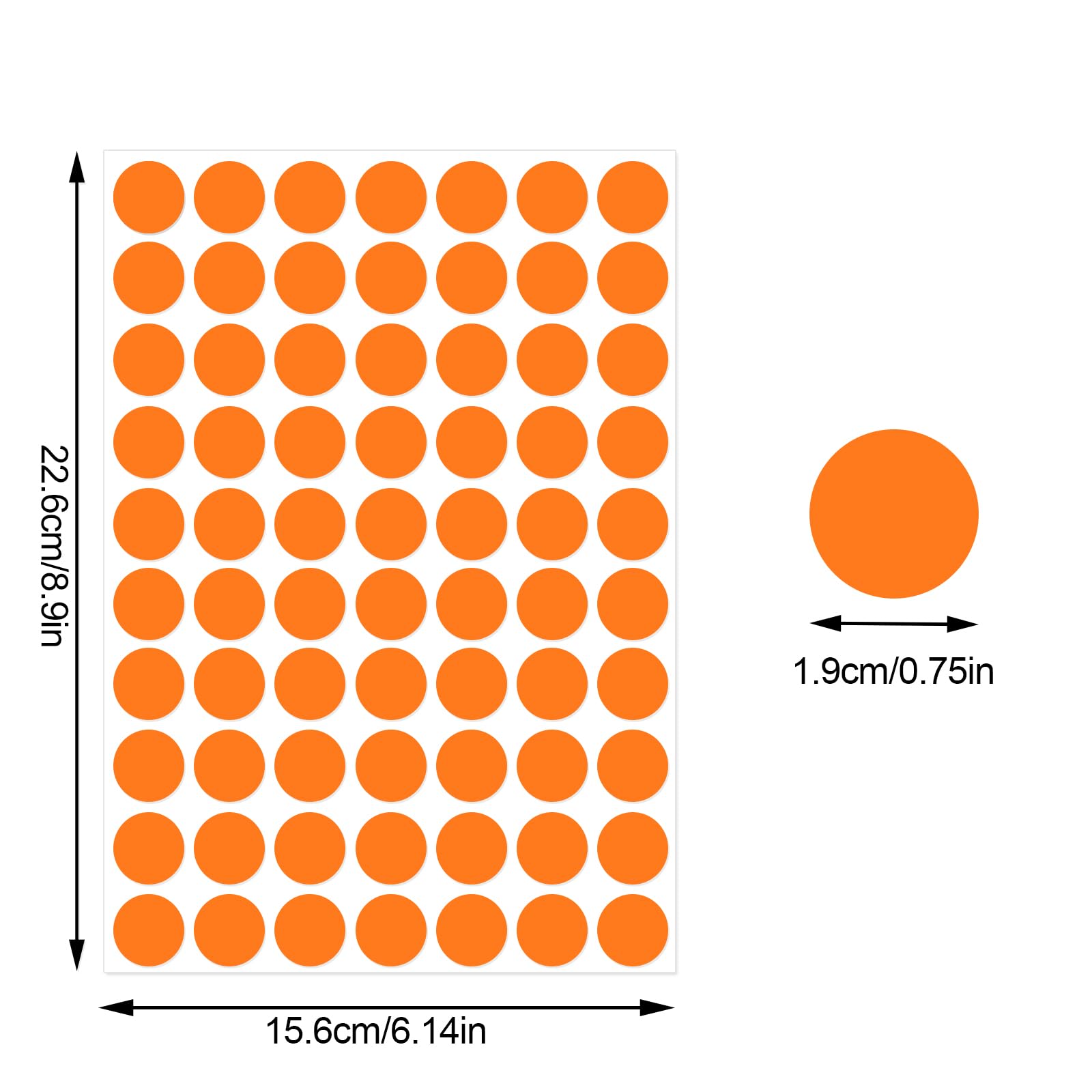 Snapklik.com : 3500 Pieces Dot Stickers, 3/4 Inch Black Coding Labels ...