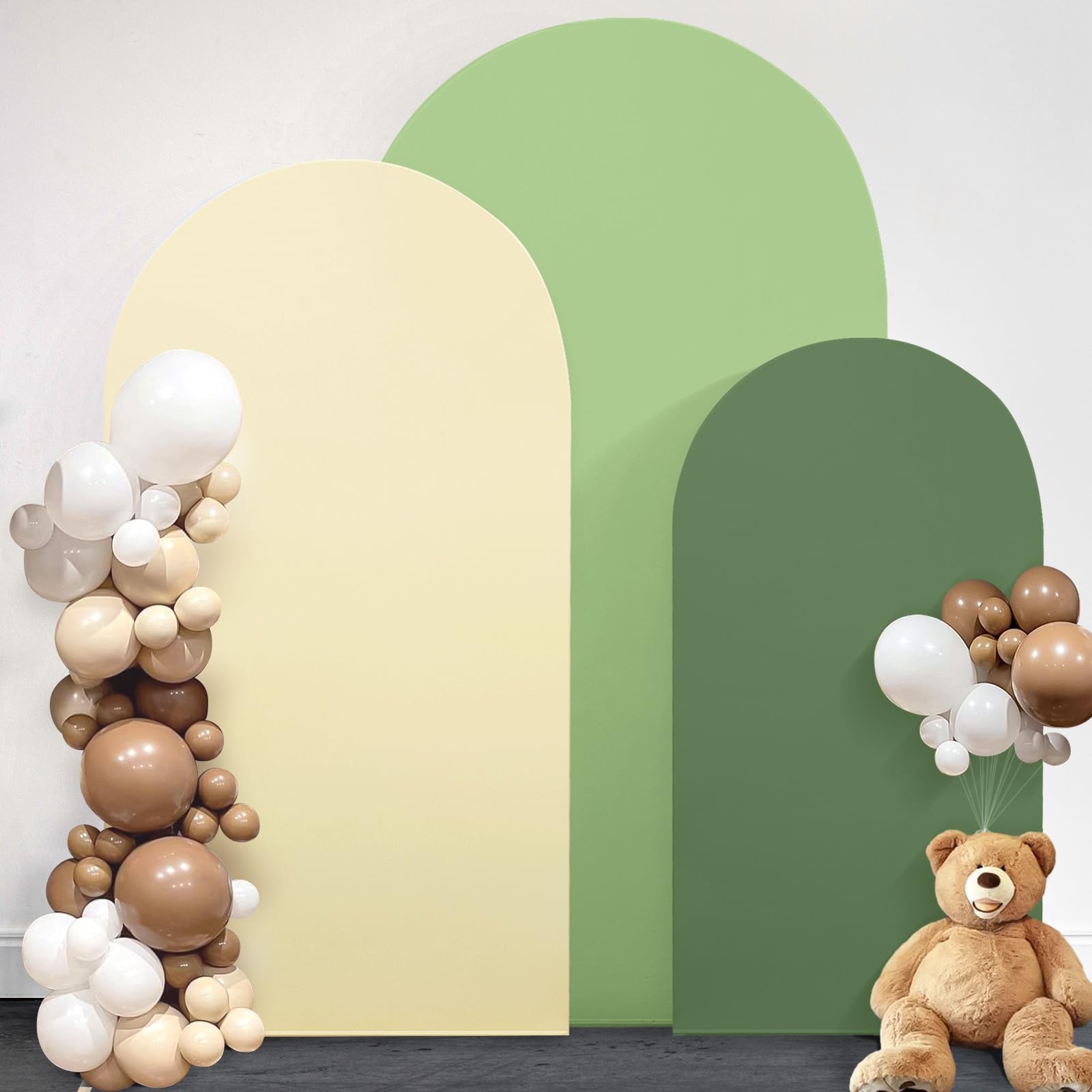 Amazon.com : OurWarm Arch Cover Set of 3, 4FT 5FT 6FT Round Arch ...