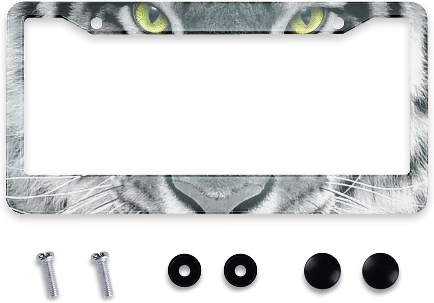 Amazon.com: Smooffly White Tiger with Green Eyes Watching You ...