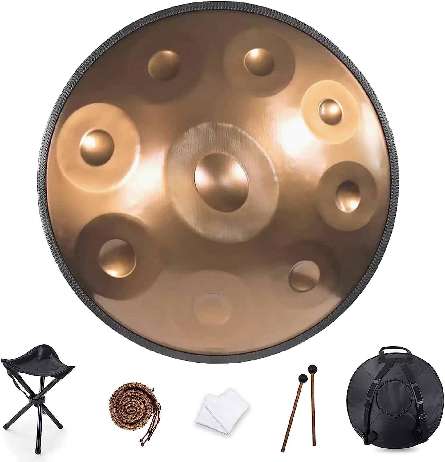 Amazon.com: Handpan-Classic 9 Notes Hand Pan,Premium 432HZ 22 Inches D ...