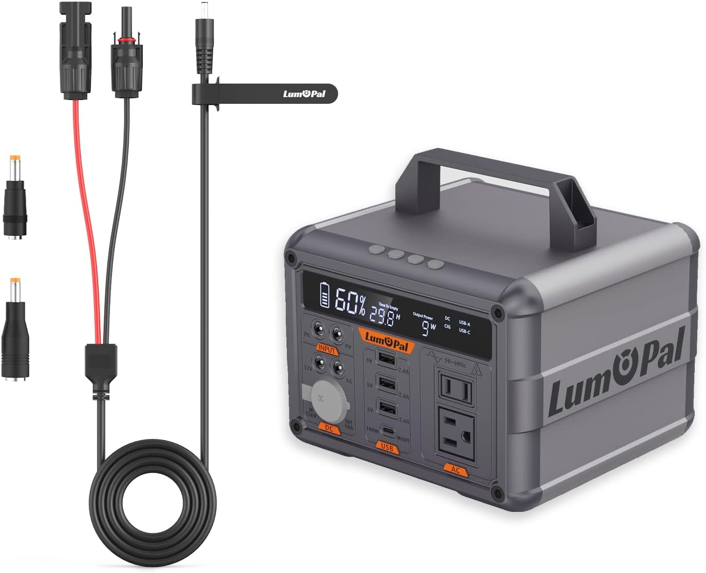 Amazon.com: Lumopal Portable Power Station 300W/298Wh with Solar ...