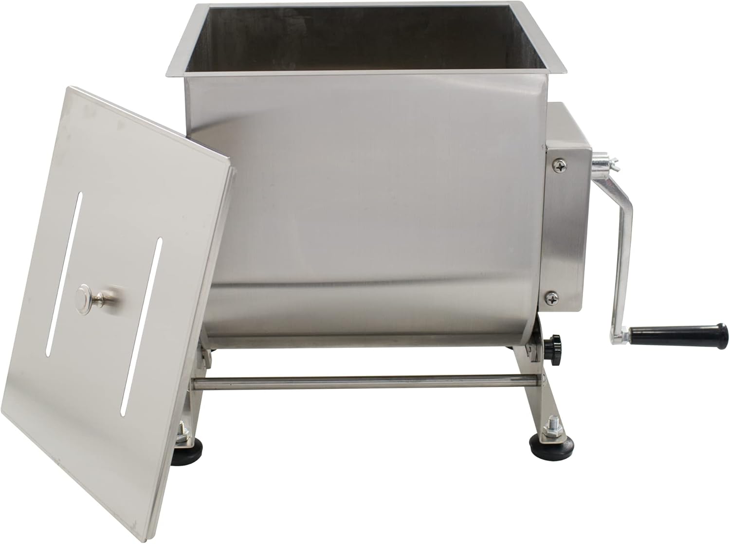 CLIVIA Manual Meat Mixers with Lid, 40LB/20L Capacity Tiltable Tank ...